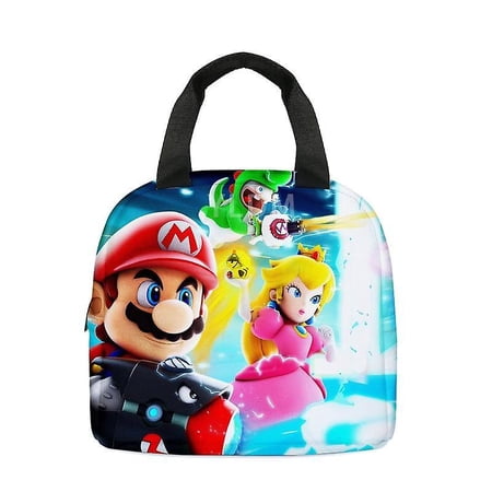 Super Mario Lunch Bag Cooler Tote Portable Insulated Box Student ...