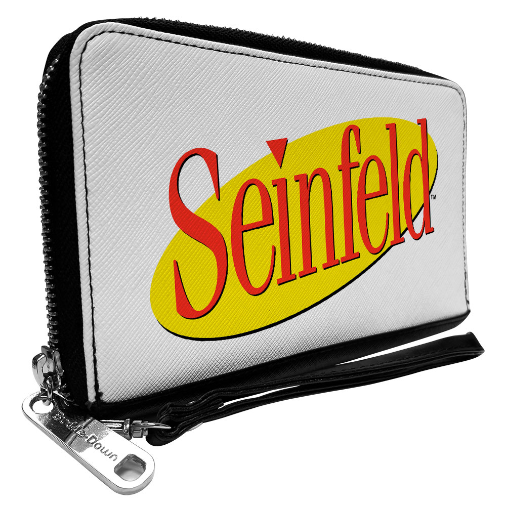 Seinfeld Wallet, Zip Around, Seinfeld Spotlight Logo White Yellow Red ...