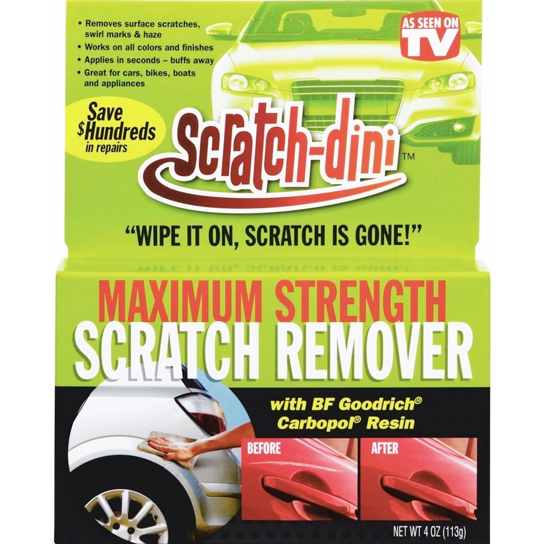Scratch-dini As Seen On TV Maximum Strength Scratch Remover | Walmart ...