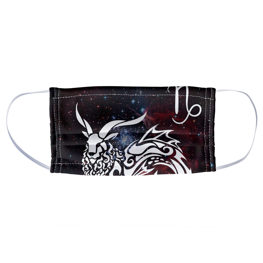 Capricorn Zodiac Sign Horoscope Space 1-Ply Reusable Face Mask Covering ...