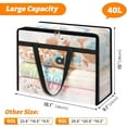 8 Pack Clear Clothes Storage Bags - Foldable Under Bed Storage ...