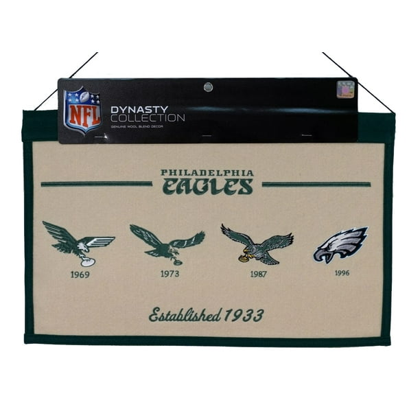 Philadelphia Football Eagles Logo Banner featuring logos from 1969,1973 ...