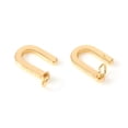 Brass Charms with Jump Rings Letter Real 18K Gold Plated Letter.U U: 9 ...