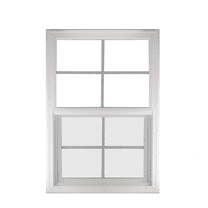 "24"" x 36"" Double Pane Black Vinyl Vertical Window with Low E Glass ...