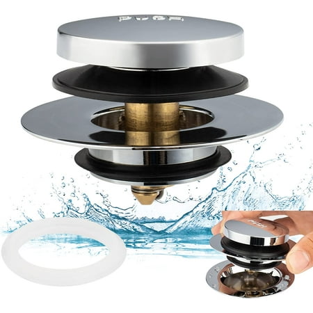 Universal Tip Bathroom Drain Plug and Cover, Bathtub Drain Plug ...