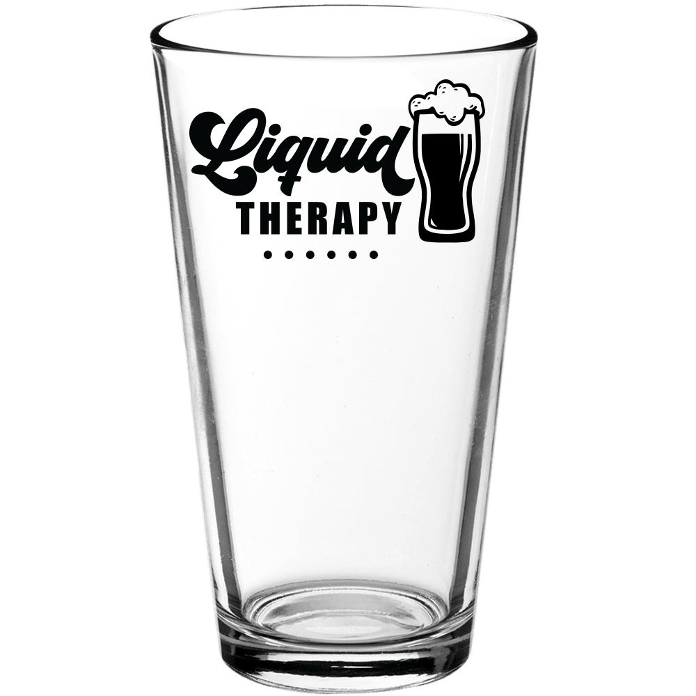 Liquid Therapy Funny Pint Glass v2 - Walmart.com