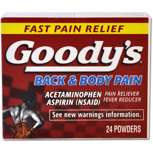 Goody's Back & Body Pain Powders 24 Each - (Pack of 6) - Walmart.com ...