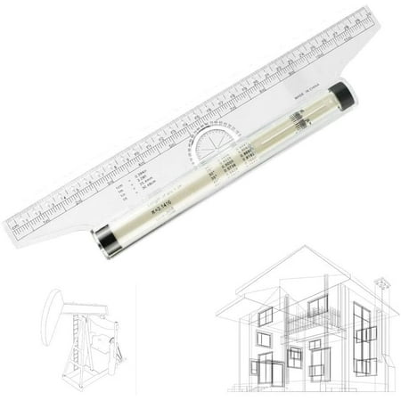 Rolling Parallel Ruler, 30cm Parallel Roller Ruler Multipurpose Scale ...