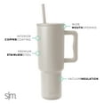 Simple Modern Insulated Stainless Steel Tumbler 40 fl oz with Straw Lid ...