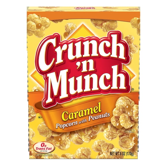 CRUNCH 'N MUNCH Snack Box: 3.5 oz. Buttery Toffee Popcorn with Peanuts ...
