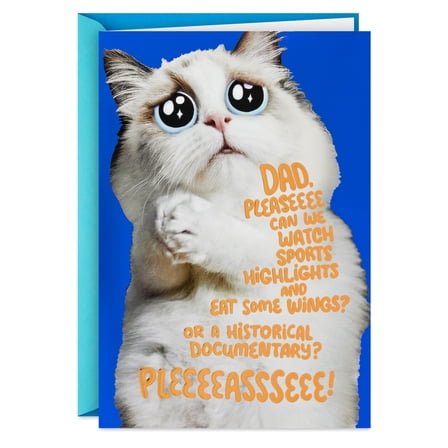 Recycled Paper Greetings Funny Father's Day Card from Cat, Pet Dad ...