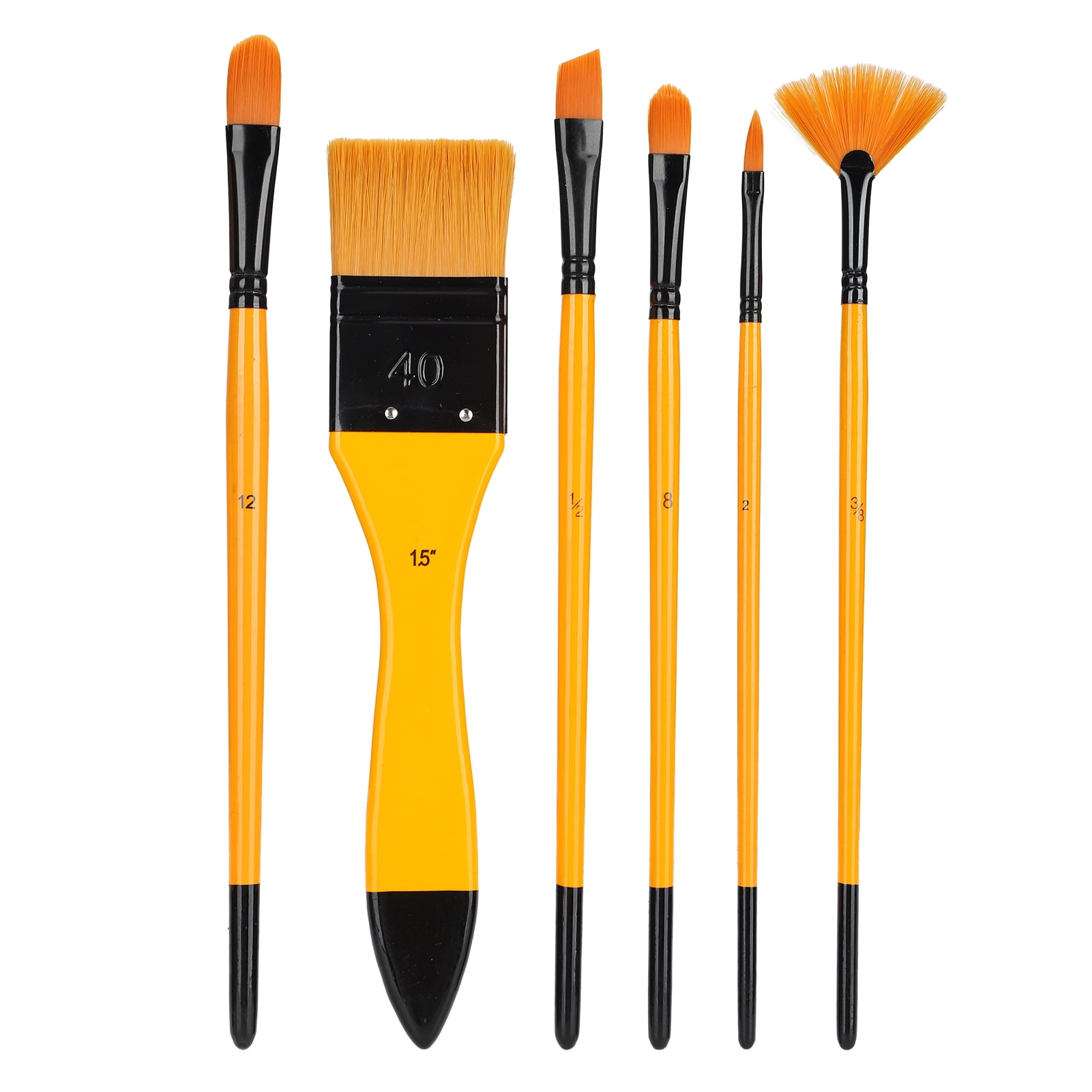 Pinceles de Pinta para el Cabello de Nylon, Cepillos de Pinta Al ÓLeo ...