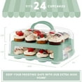 2in1 Cupcake Carrier and Cake Keeper with Lid - Holds 12 Cupcakes ...
