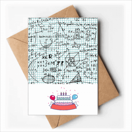 Geometry Mathematical Formulas Calculus Figure Happy Birthday Greeting ...