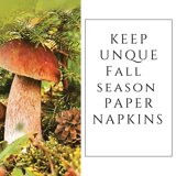 Keep Unique Fall Paper Napkins, Decoupage Paper Napkins, Decorative ...