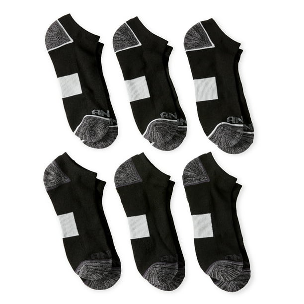 AND1 - AND1 Men?s Pro Platinum Low Cut Socks, 6 Pack - Walmart.com ...