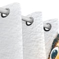 Lovely Brown Capybara Blackout Curtains 55W x 72 Living Room Bedroom ...