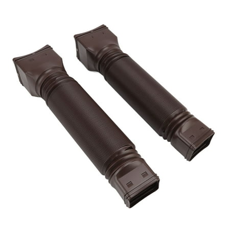 2-Pack Rain Gutter Downspout Extensions Flexible, Drain Downspout ...