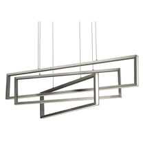AFX Cole LED Pendant Satin Nickel Large 39 inch Satin 7 to 12 Inches ...