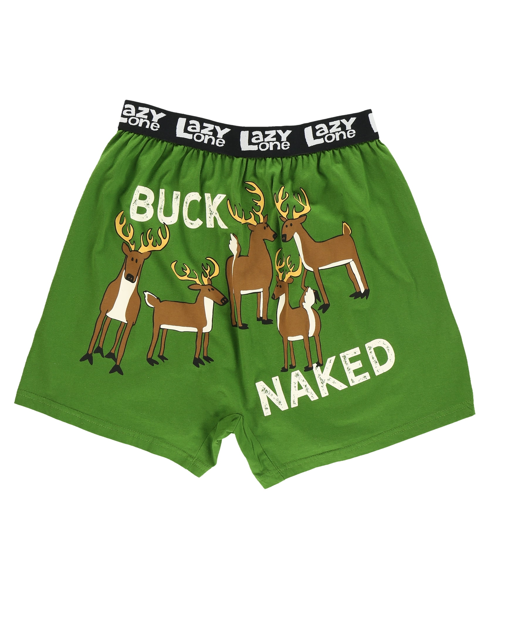 LazyOne Funny Animal Boxers, Buck Naked, Humorous Underwear, Gag Gifts ...