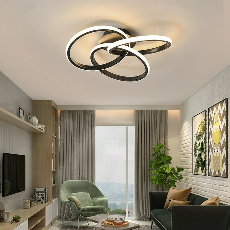 Modern Living Room With Beautiful Ceiling Lighting | Baci Living Room