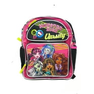 Monster High Backpack: Mattel 16" Full Size: Black with Pink Straps ...
