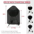 Adiqo Charcoal Grill Cover for Weber 22 Inch Charcoal Grills, Outdoor ...