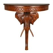 Pemberly Row 25" Textured Round Mango Wood End Table in Brown - Walmart.com