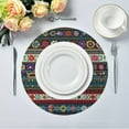 Round Placemat Heat Resistant & Wrinkle-Free Dining Table Decor ...