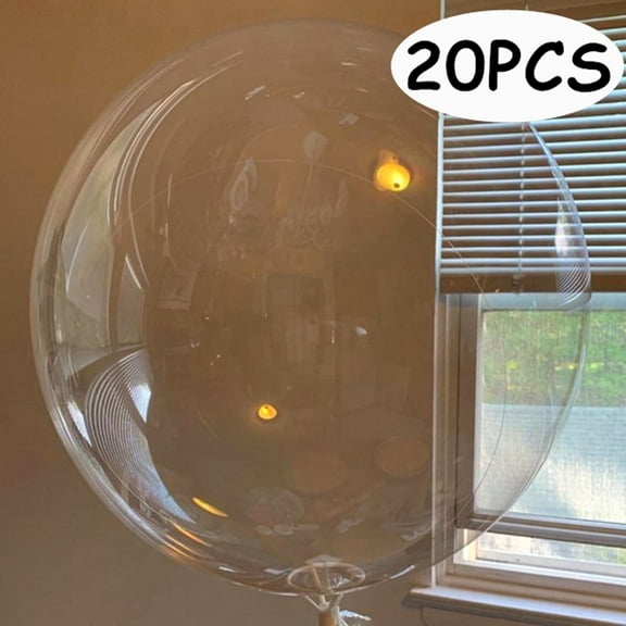 DIY 3D Transparent Clear PVC Feather Balloons Round Circle Ballon ...