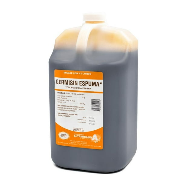 Solución Antiséptica Germisin Espuma Desinfectante NF 3.5 Lt Altamirano ...