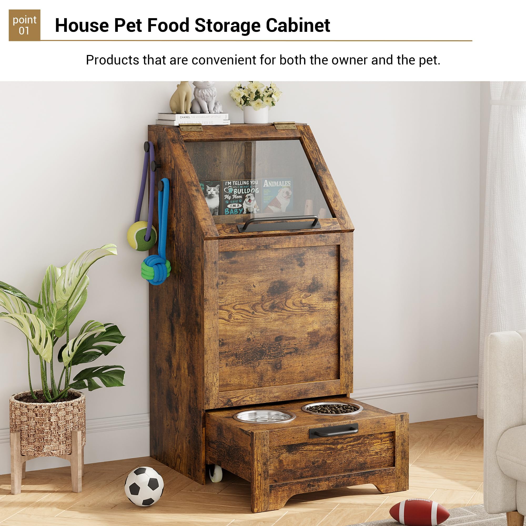 Click here for Edtara Dog Feeding Station  Dog Food Storage Cabin... prices