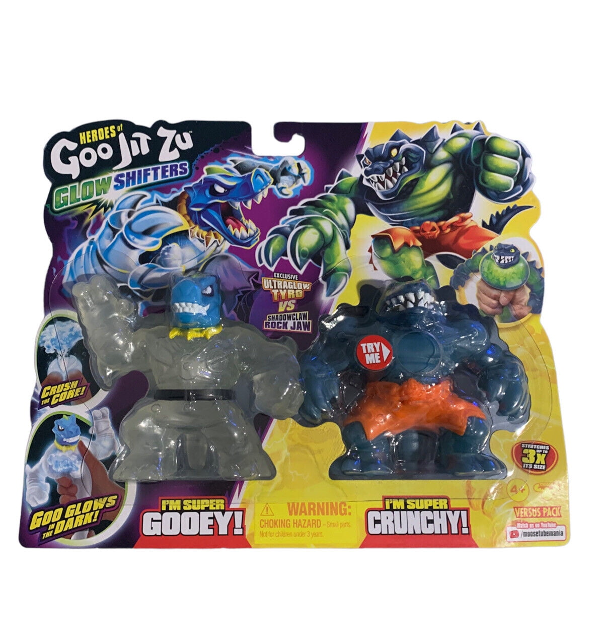 Heroes of Goo Jit Zu Glow Shifters Exclusive UltraGlow Tyro VS ...
