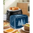 Blue Christmas Trees Small Toaster Cover 2 Slice, Kitchen Appliance ...