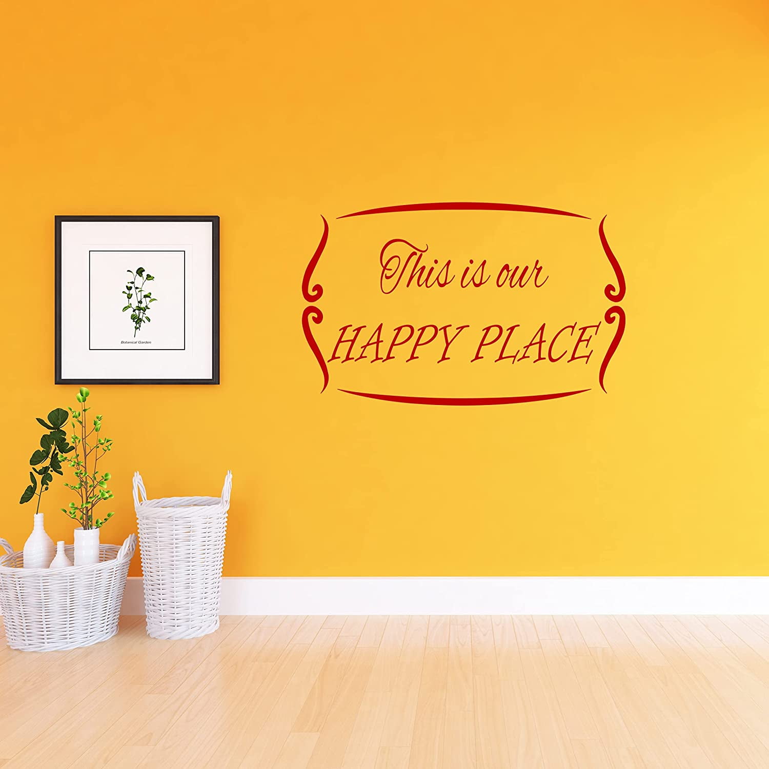 VWAQ This is Our Happy Place Wall Decal Romantic Wall Decor - Walmart.com