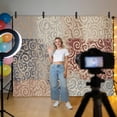 Brown Pattern Photography Backdrop 8x6FT, Retro Abstract Art Classic ...
