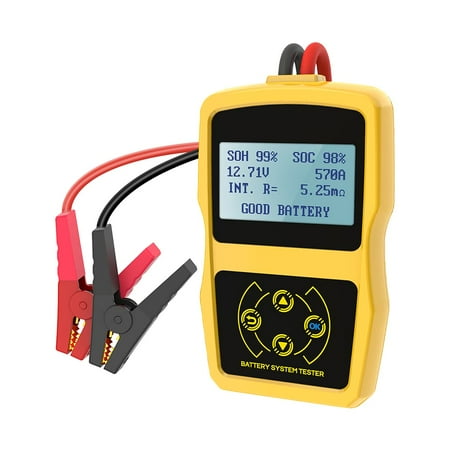 Car Battery Tester 100-2400 CCA Battery Tester Automotive with Reverse ...