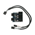 PC Case Internal 9-Pin USB 2.0 Male 1 To 4 Female Splitter PCB Chipset ...