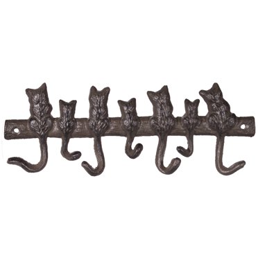 Cast Iron Cat Tail Shaped Wall Hook - Walmart.com
