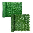 FitBest Simulated Leaf Fence, Artificial Balcony Fence, Garden Rattan ...