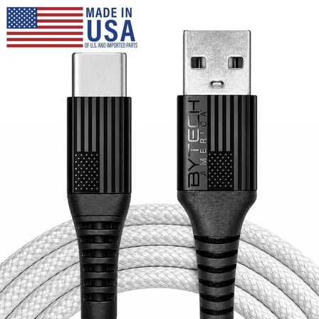 Samsung USB-C to USB-A Cable, White, Fast Charging, Data Sync, 3A Power ...