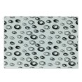 Geometric Circle Cutting Board, Abstract Various Round Pattern with ...
