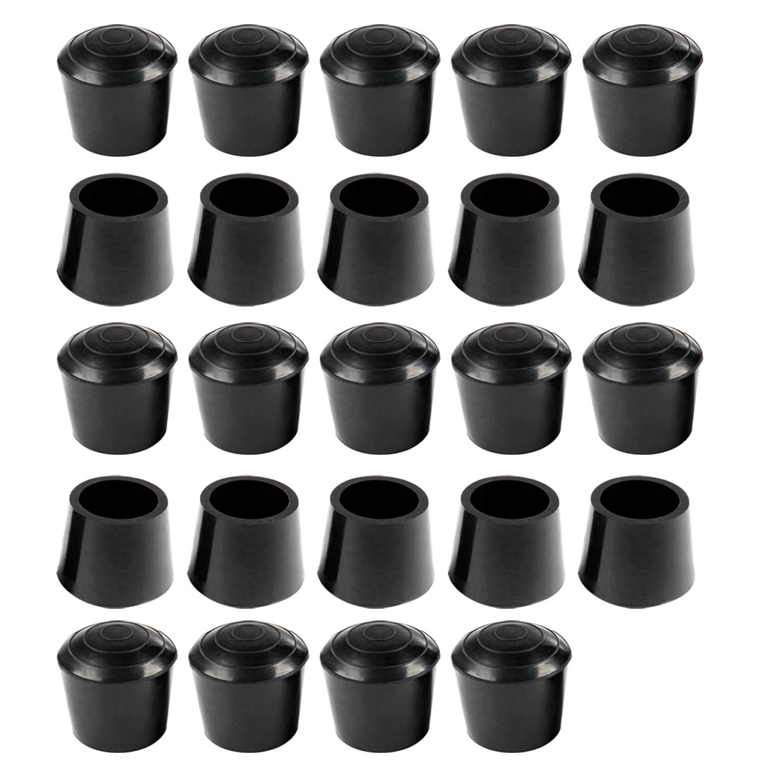 Rubber Leg Cap End Tip Furniture Feet Protector 30mm 1 1/8" Inner Dia ...