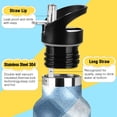 600ML Stainless Steel Insulated Cup Sports Water Bottle Portable ...
