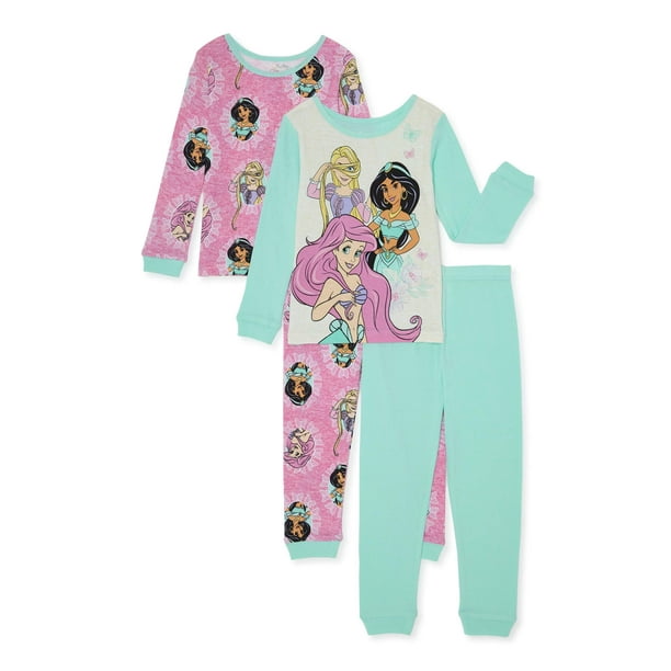 Disney Princess - Disney Princess Toddler Girls Long Sleeve Snug Fit ...