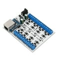 Rj45 To 8 Rs485 Hub Converter Tvs Surge Protection 115200bps Hub Board For Security Monitoring