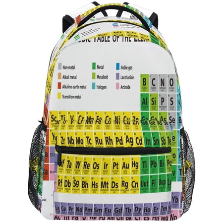 Periodic Table Of The Elements Educational Color Backpack Bookbag ...