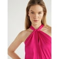 Scoop Women’s Keyhole Halter Neck Dress, Sizes XS-XXL - Walmart.com