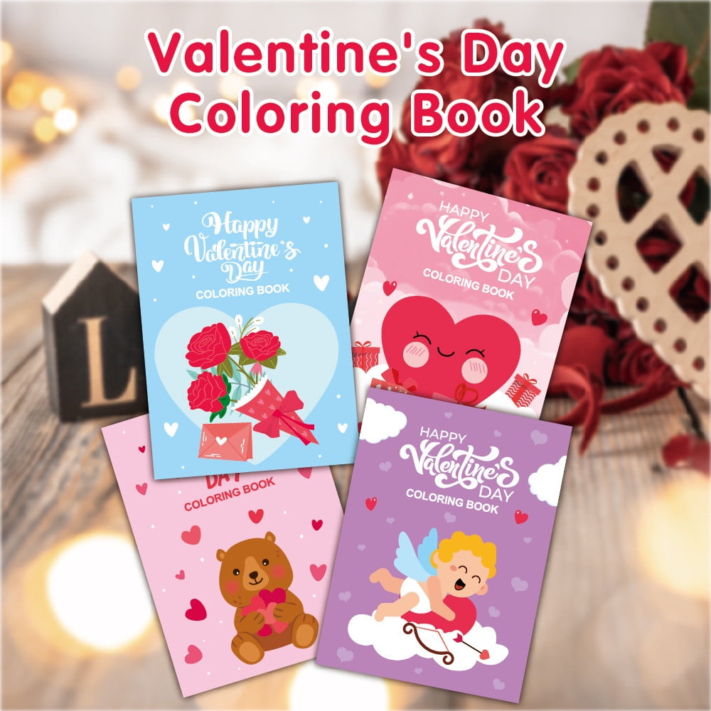 Puntoco Libro para colorear de San Valentín: dé rienda suelta a su ...