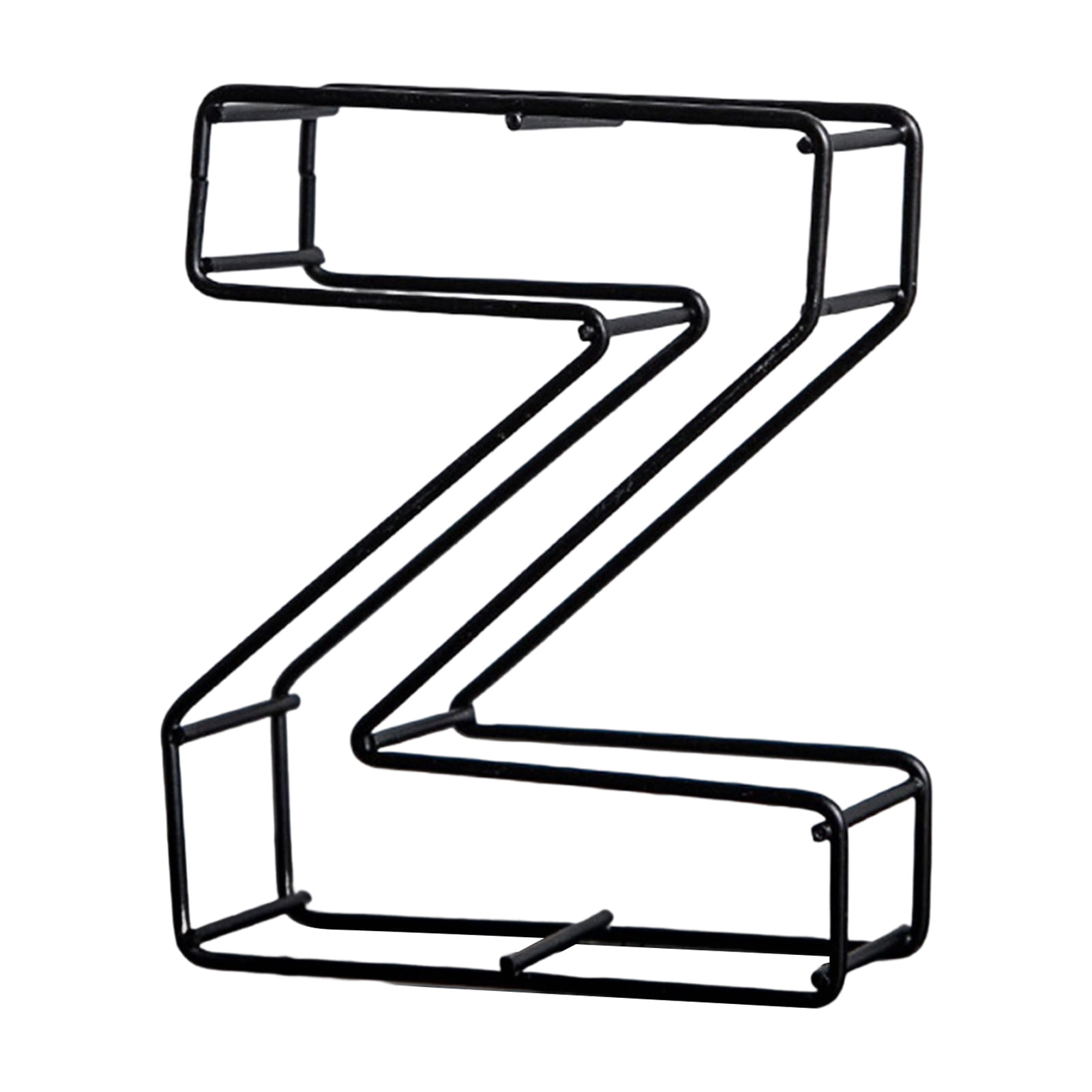 Clear Texture Alphabet Figurine Minimalist Design Wrought Iron Three ...